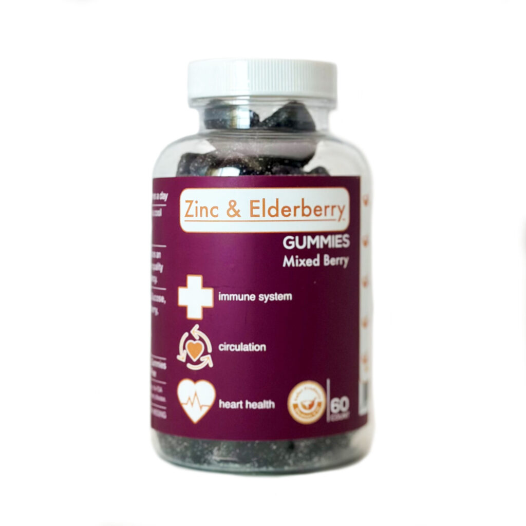 Elderberry & Zinc Gummy Vitamins | Immune, Heart, & Circulation Support ...